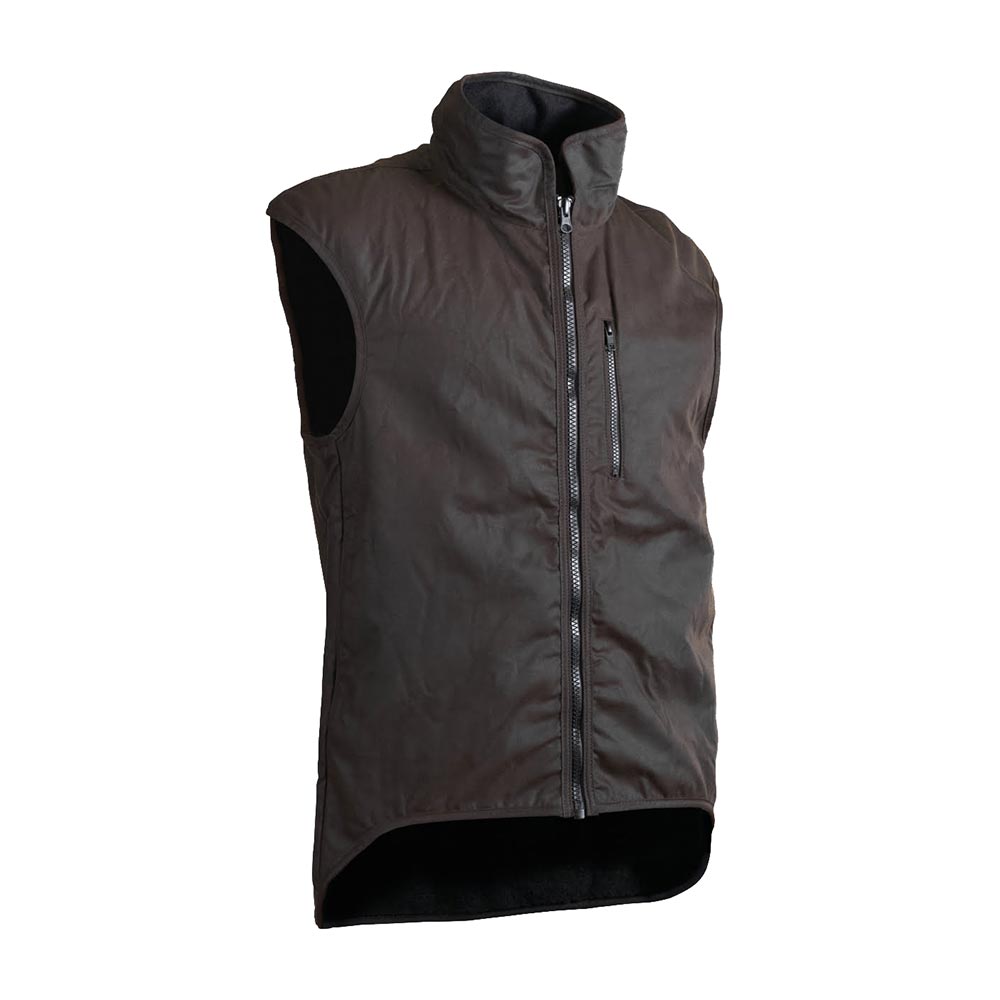 Styx Mill Oilskin Brown Wool Lined Vest – Active Safety