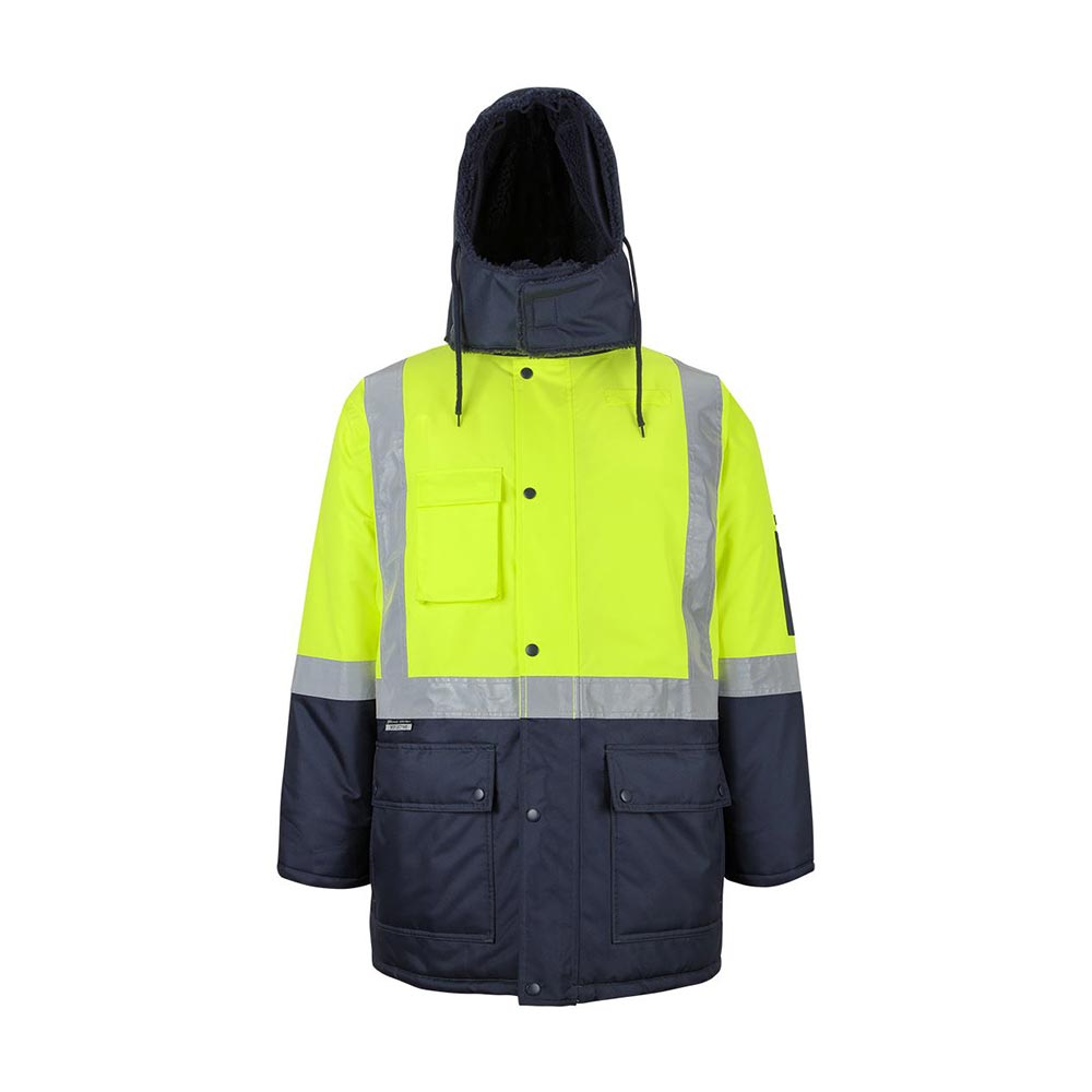 JB’s Hi Vis Taped Freezer Jacket, Lime/Navy – Active Safety