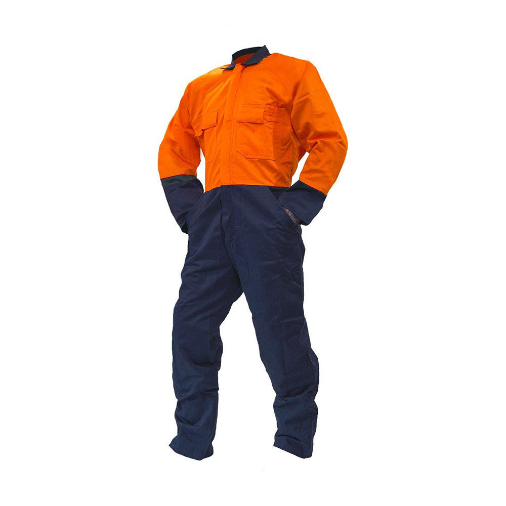 ST Ripstop Cotton Long Sleeve Overall, Orange/Navy – Active Safety