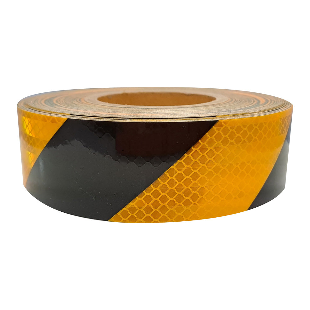 Reflective Tape, Yellow/Black: 48mm x 5m – Active Safety