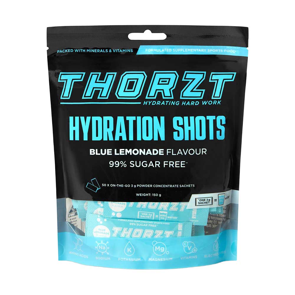 Thorzt Solo Shot Sachet, Blue Lemonade: Pack/50 – Active Safety