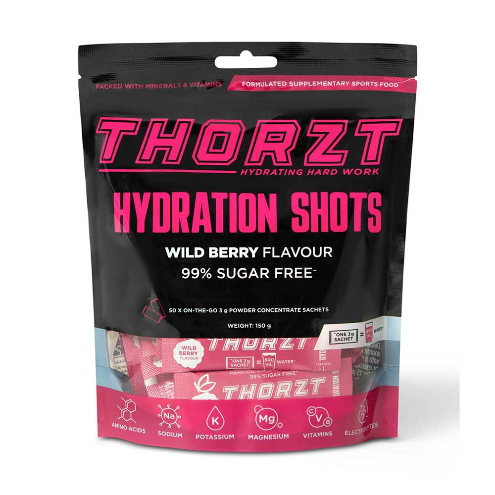 Thorzt Solo Shot Sachet, Wildberry: Pack/50 – Active Safety