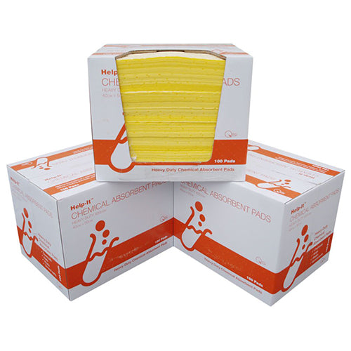 Absorbent Chemical Pads 400g Box/100 – Active Safety
