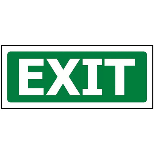Exit Sign: 240 x 100 ACM – Active Safety