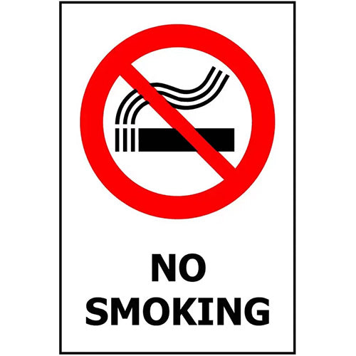 No Smoking Sign: 240 x 340 ACM – Active Safety