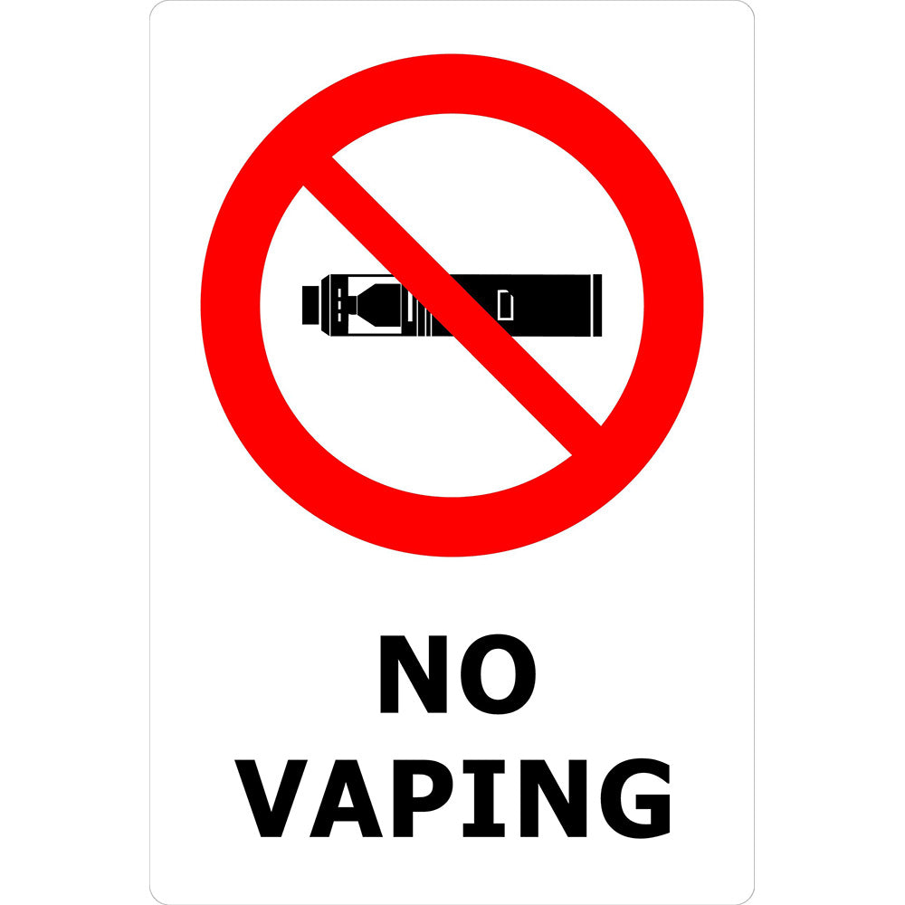 No Vaping Sign 300 x 450 ACM – Active Safety