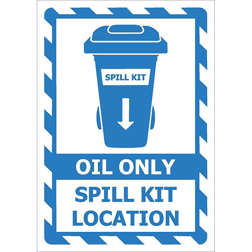 Spill Kit Oil Only Sign 240 x 340 ACM – Active Safety